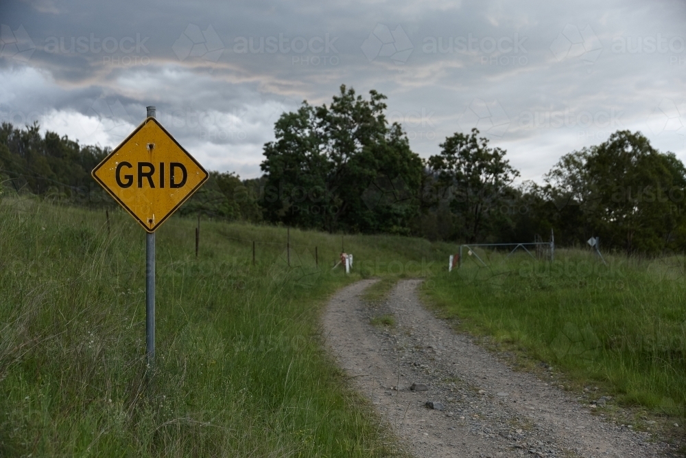 Image of Roadside signage by rural road - Austockphoto