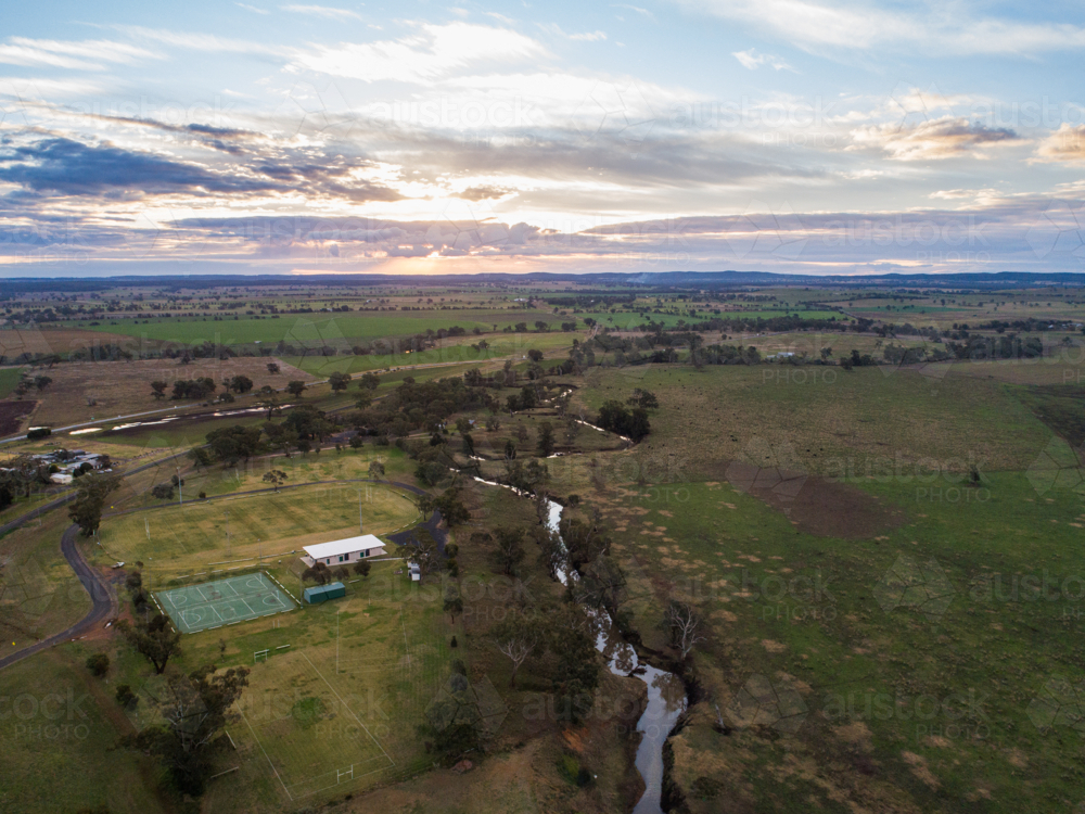 Image of Robertson Park Recreation Ovals and river in Dunedoo ...