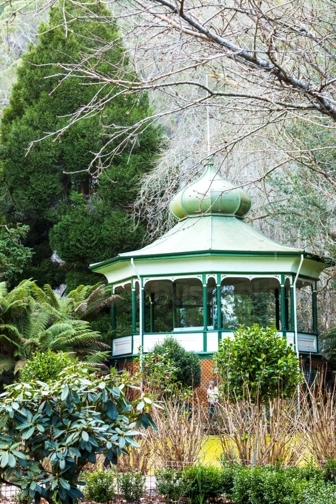 Image of Rotunda in winter garden - Austockphoto