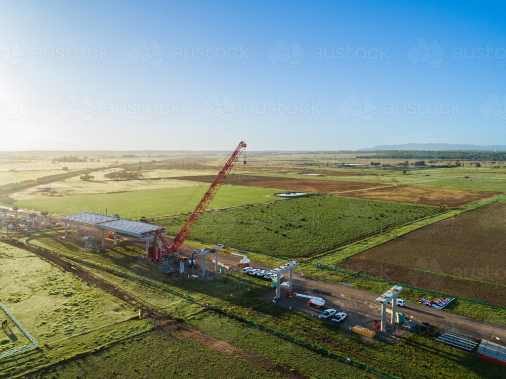 Image of Singleton Bypass under construction first girders placed and ...