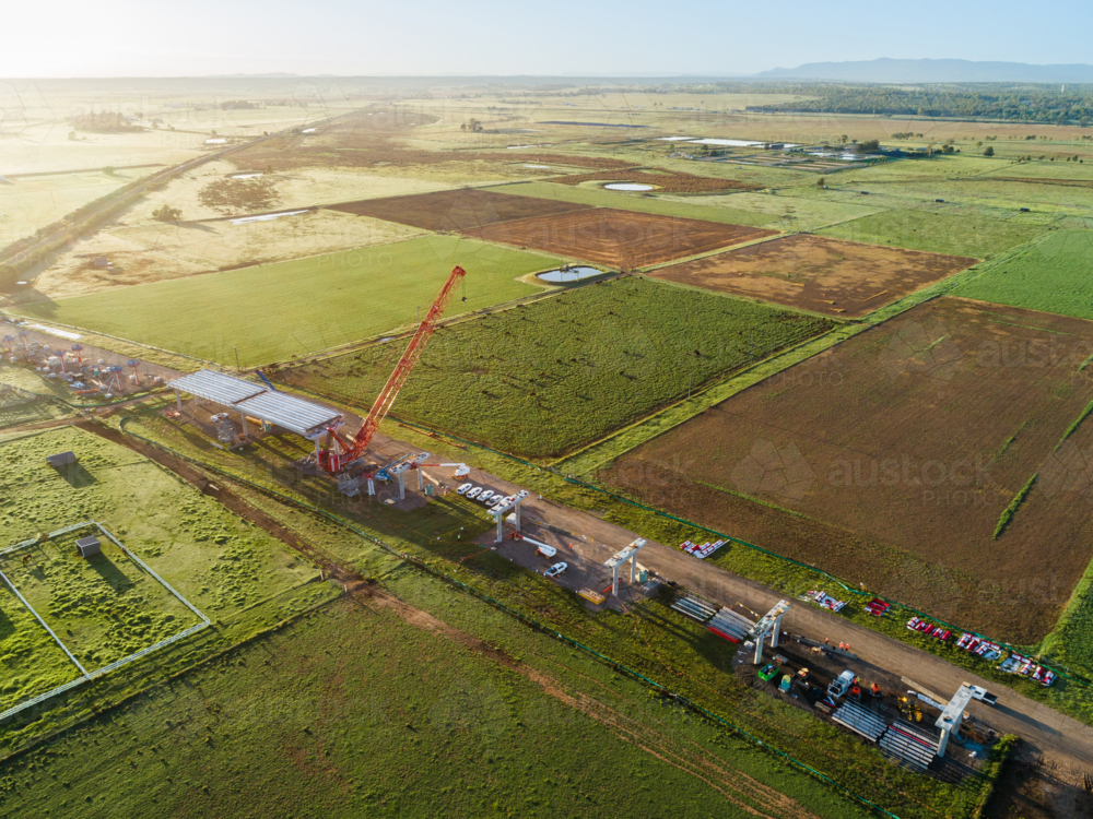 Image of Singleton Bypass under construction first girders placed and ...