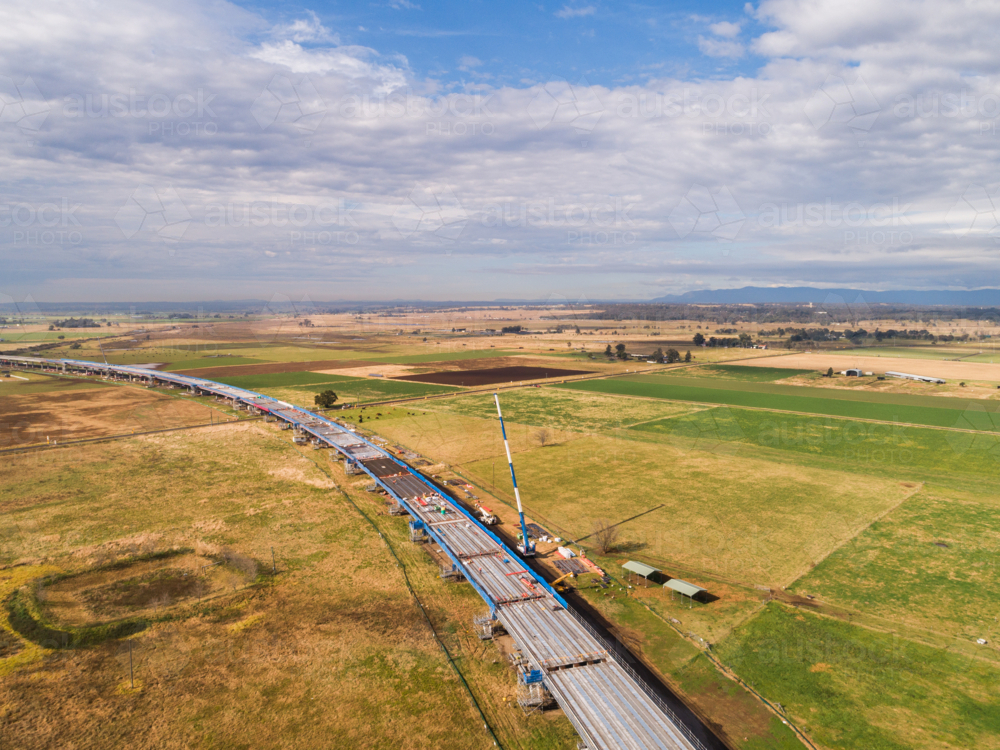 Image of Singleton Bypass under construction with crane working on ...