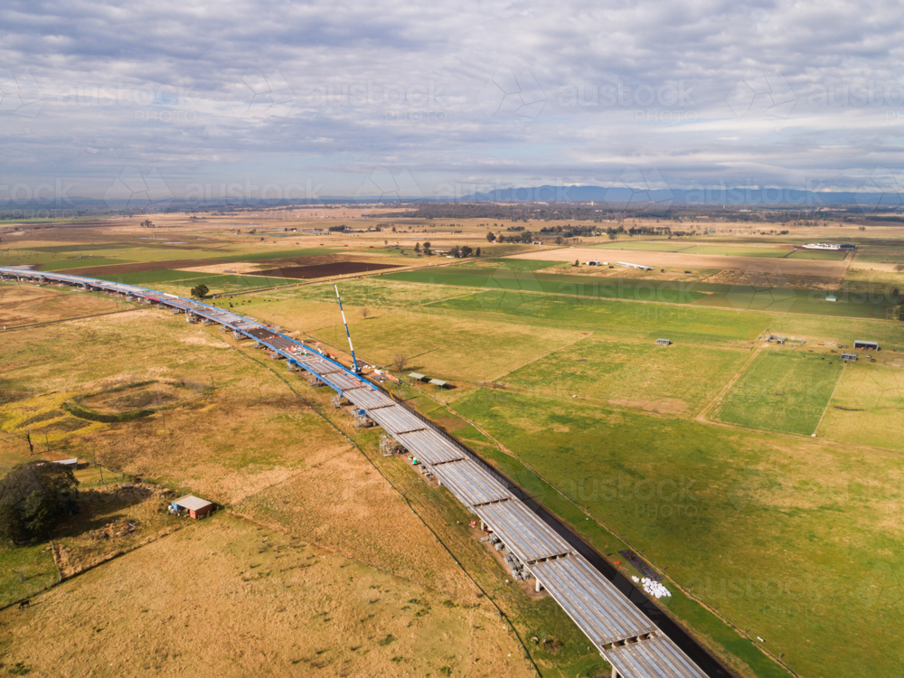 Image of Singleton Bypass under construction with crane working on ...