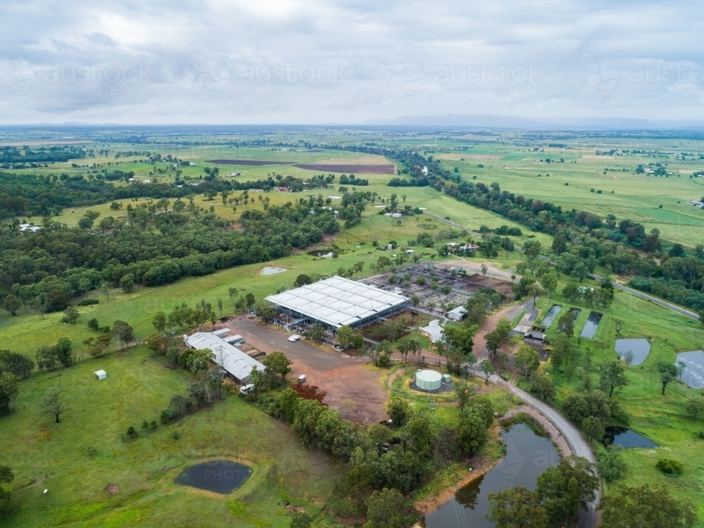 Image of Singleton cattle yards livestock trading markets aerial photo ...