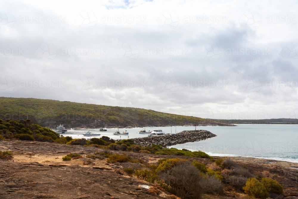 Image of Small boat harbour at Bremer Bay - Austockphoto