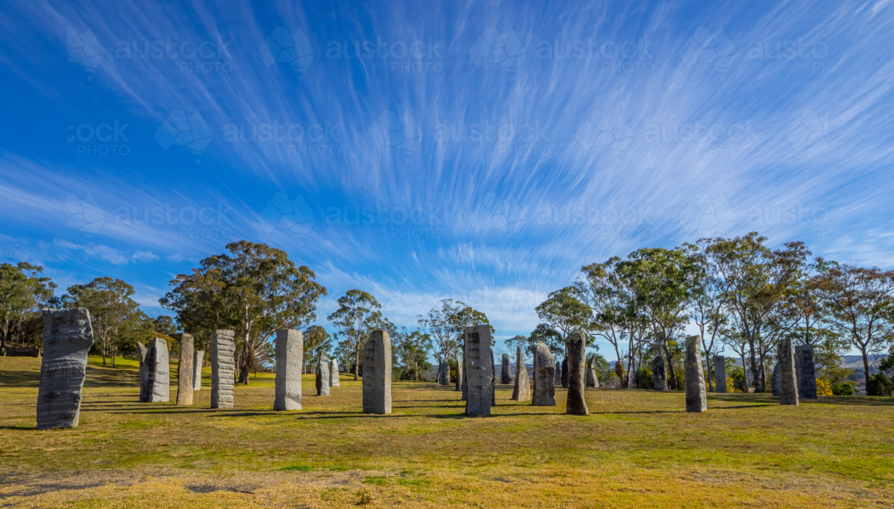 Image of Standing Stones at Glen Innes in New England, New South Wales ...