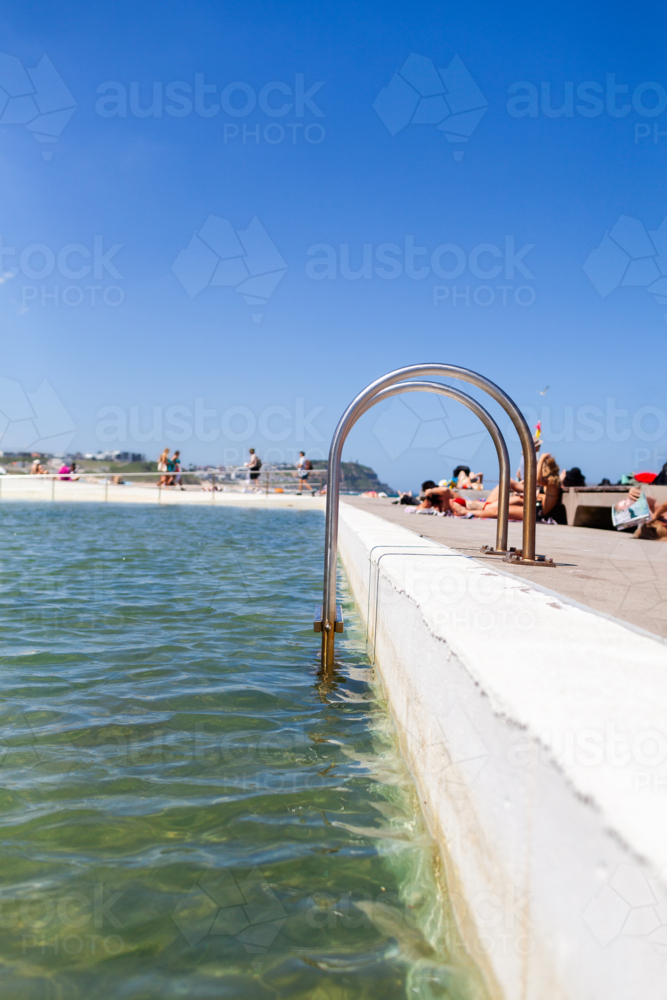 Image of steps into ocean pool in on Merewether beach baths in ...