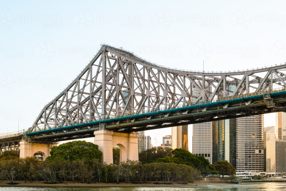 Image of Storey Bridge in Brisbane - Austockphoto