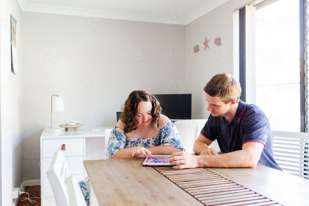 Image of Teen having discussion with adult occupational therapist ...