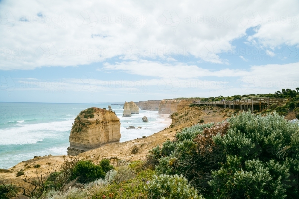 Image of The 12 Apostles scenic tourist destination along the Great ...