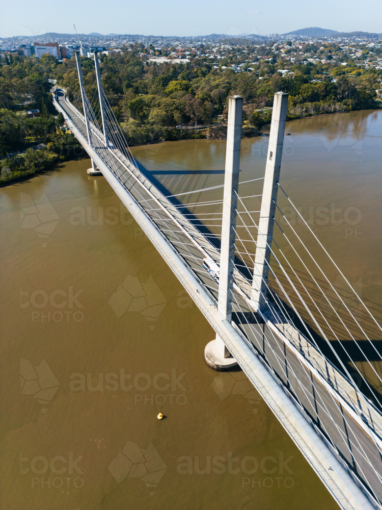 Image of The Eleanor Schonell Bridge crossing the Brisbane River between St Lucia and Dutton ...