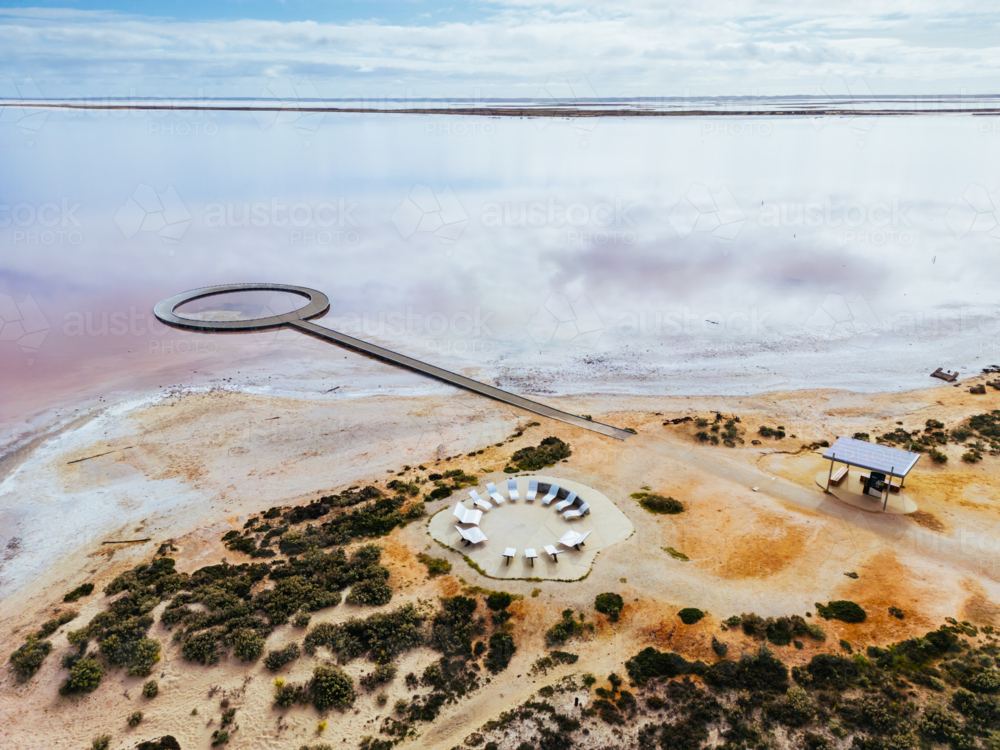 Image of The famous and popular Lake Tyrrell which is a large salt lake ...