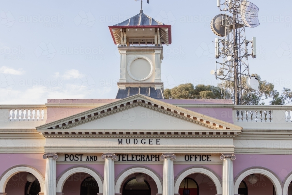 Image of The historic pink Mudgee Post Office - Austockphoto