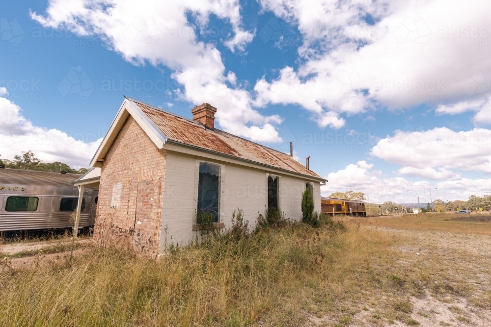 Image of The iconic 'Southern Aurora' passenger train stopped at remote ...