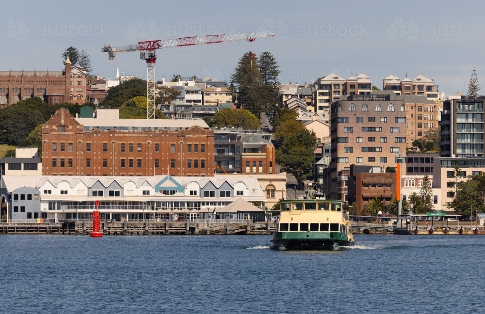 Image of The Newcastle-Stockton ferry crossing the Hunter River with ...