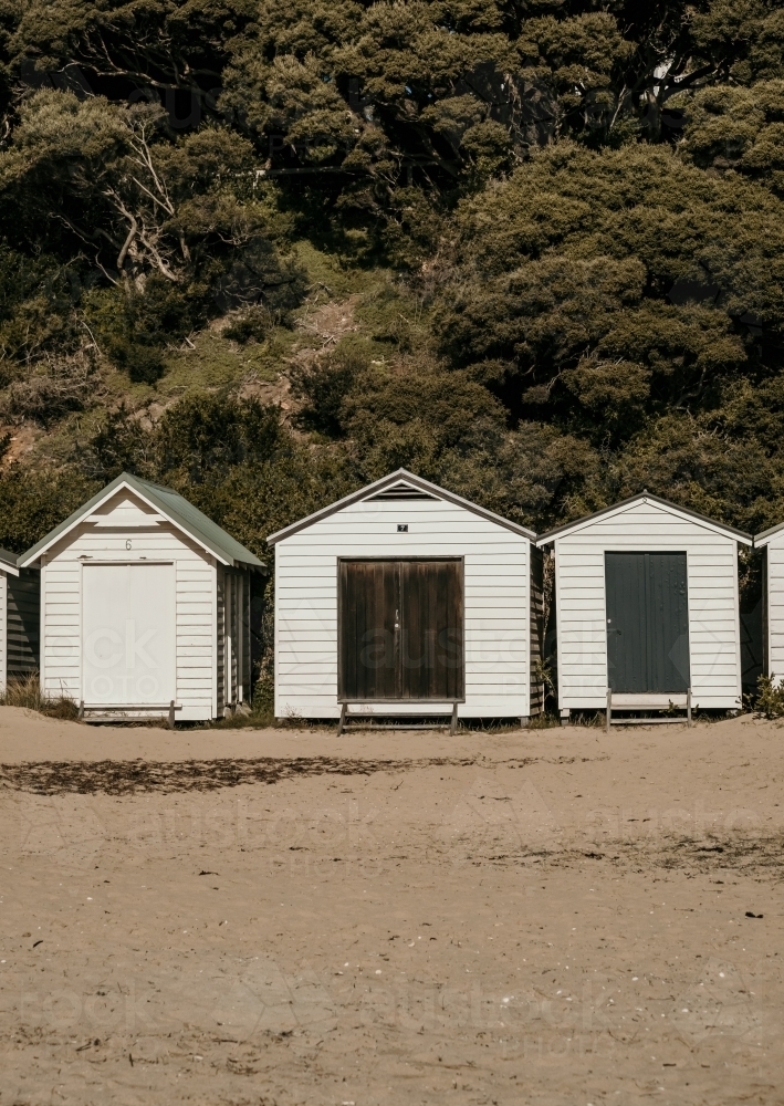 Image of Three bathing Boxes - Austockphoto