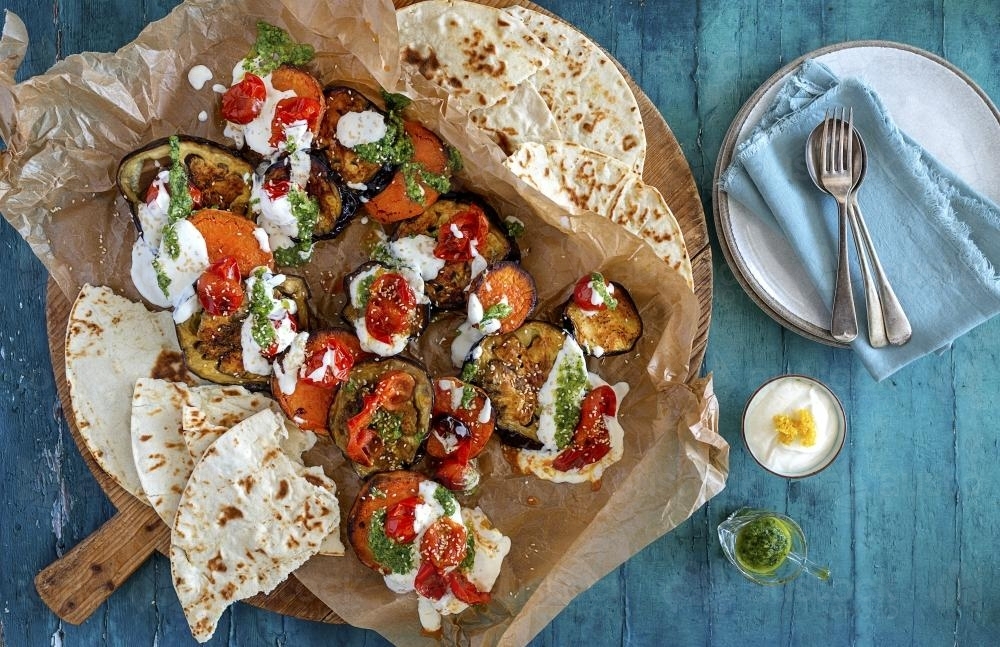 Image of Top view food photography - Austockphoto