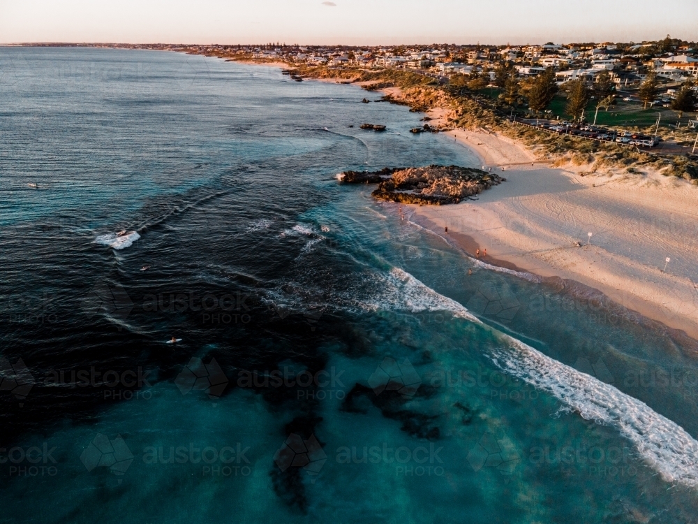Image of Trigg Beach Golden Hour - Austockphoto