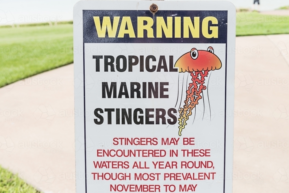 Image of Tropical Stinger Sign - Austockphoto