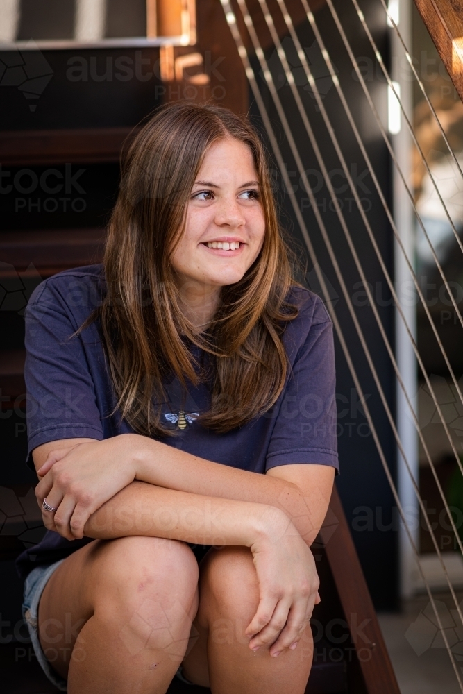 Image of tween girl - Austockphoto