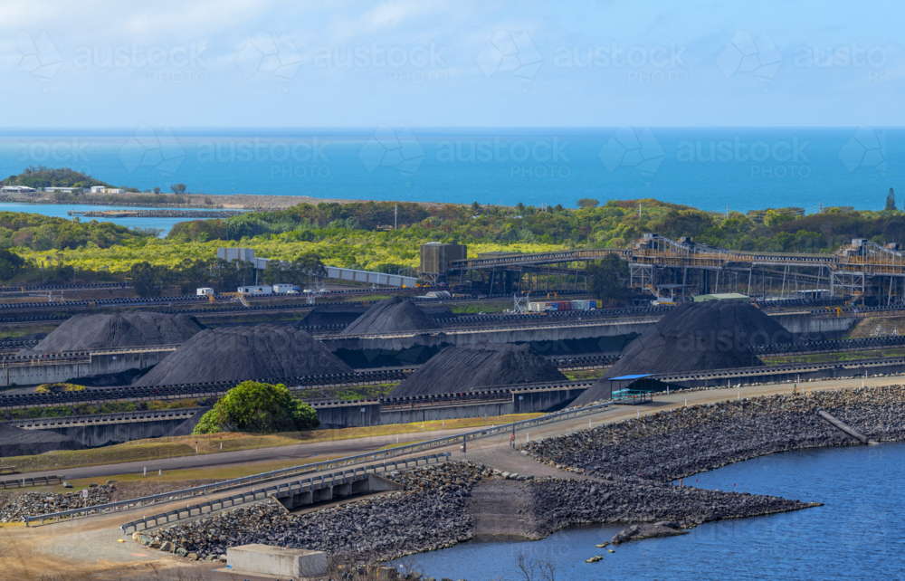 Image of Two coal terminals at the port, Hay Point Coal Terminal and ...