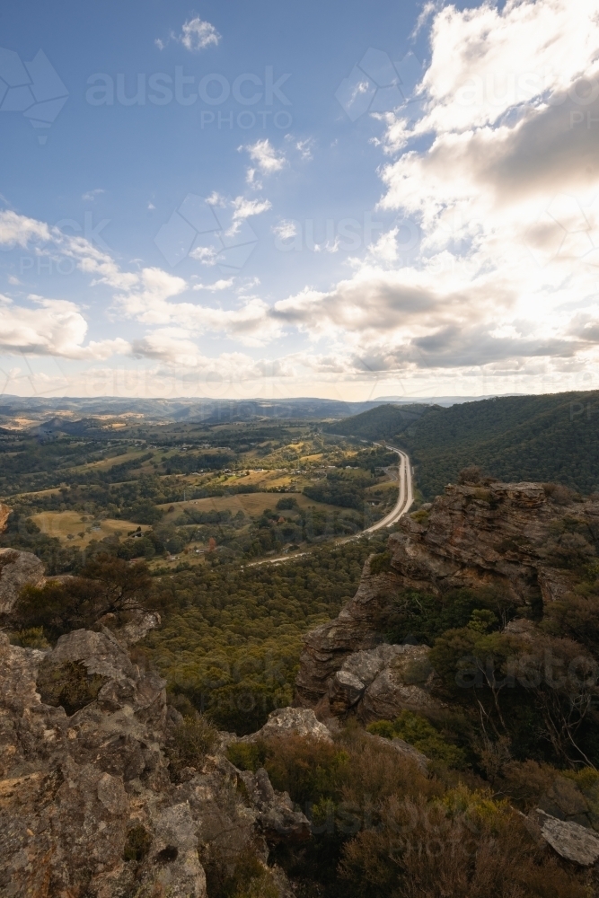 Image of View from Hassans Walls lookout with view of Great Western ...