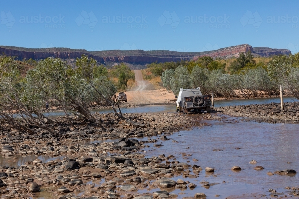 Image of view to pentecost range from Pentecost River Crossing on the ...