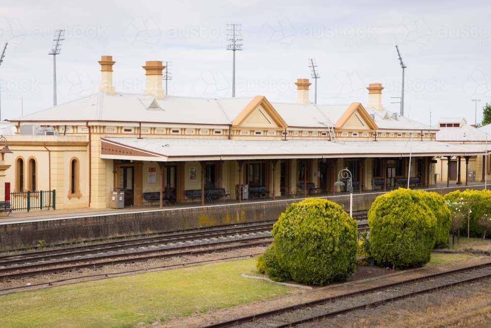 Image of Wagga Wagga railway station in regional New South Wales ...