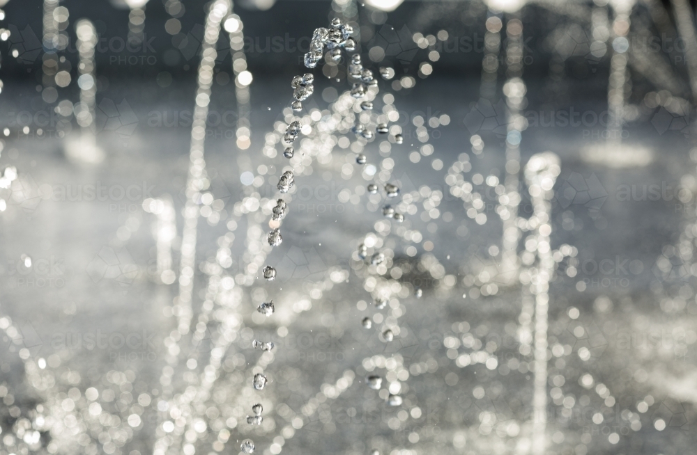 Image of Water spraying in a fountain - Austockphoto