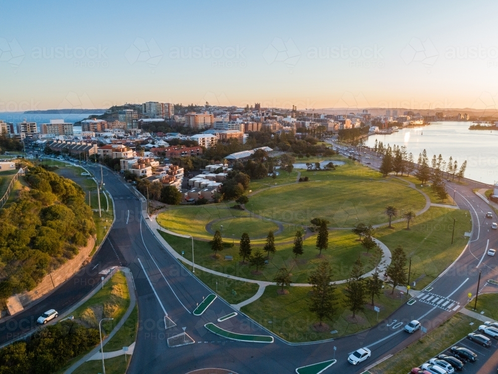 Image of Waterside recreational area in Australian city of Newcastle ...