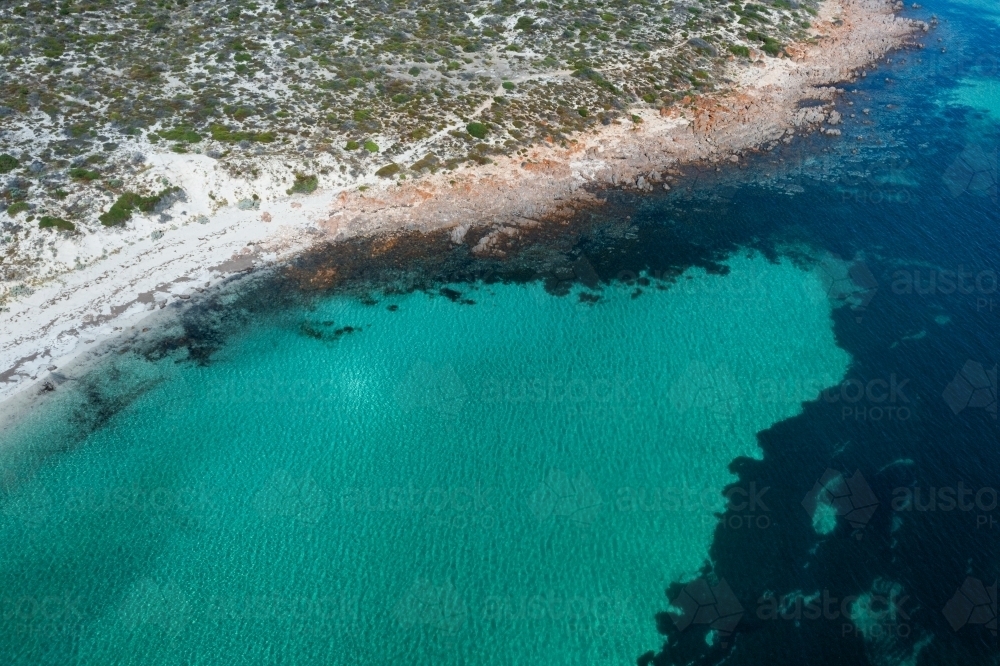 Image of white sandy beaches and blue water on the Yorke Peninsula ...