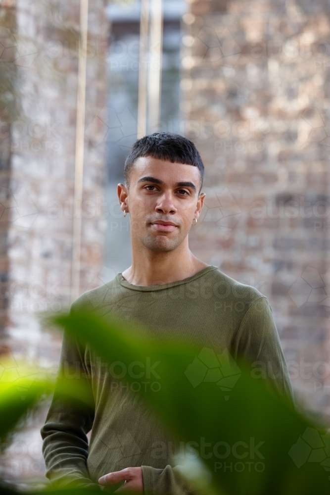 Image of Young Indigenous Australian man enjoying time outdoors ...
