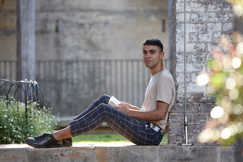 Image of Young Indigenous Australian man enjoying time outdoors ...